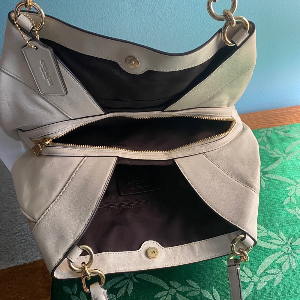 Coach Jacquard Cream Bag - Gem